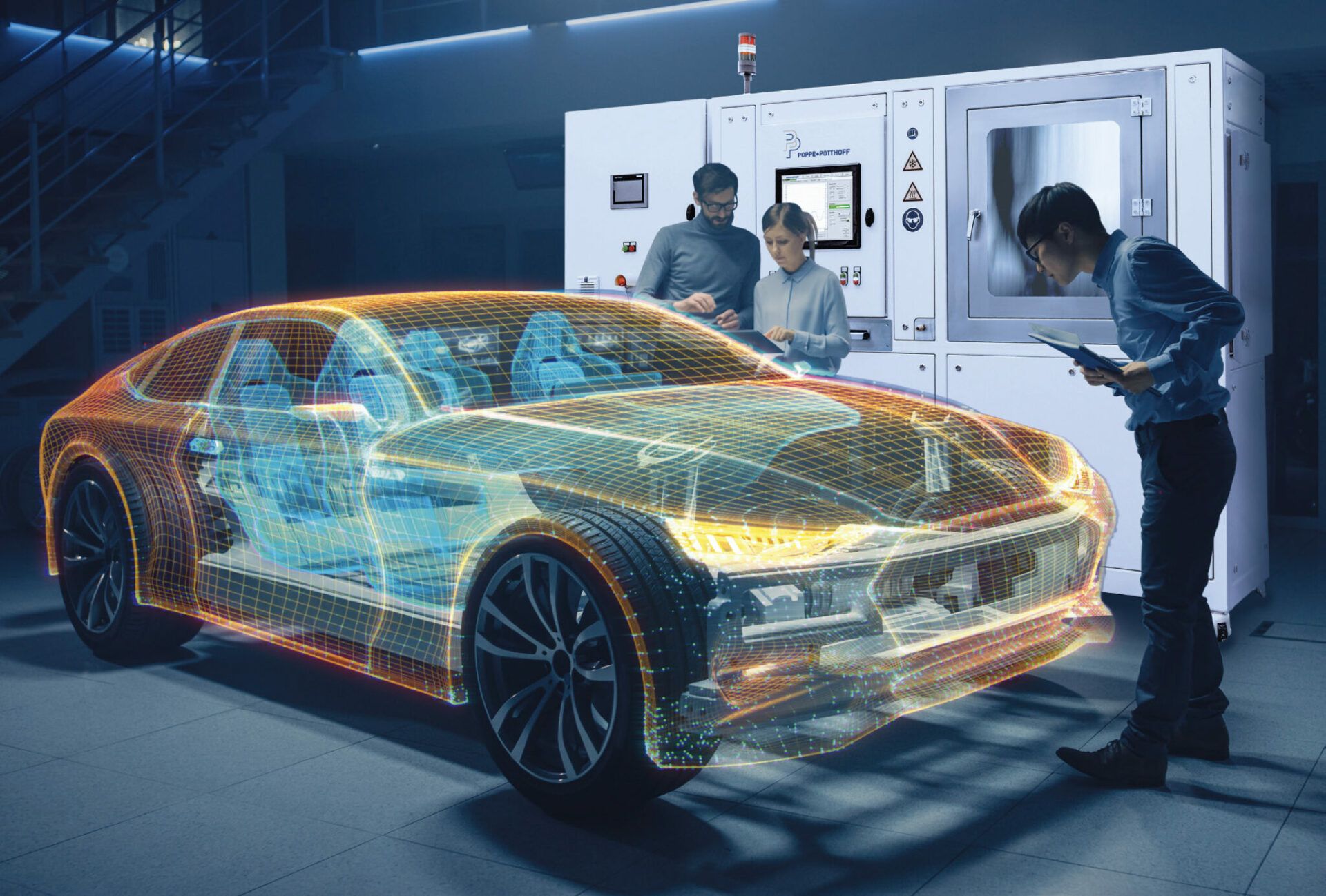 Electronic Vehicle Components: Pressure Testing - Poppe+Potthoff